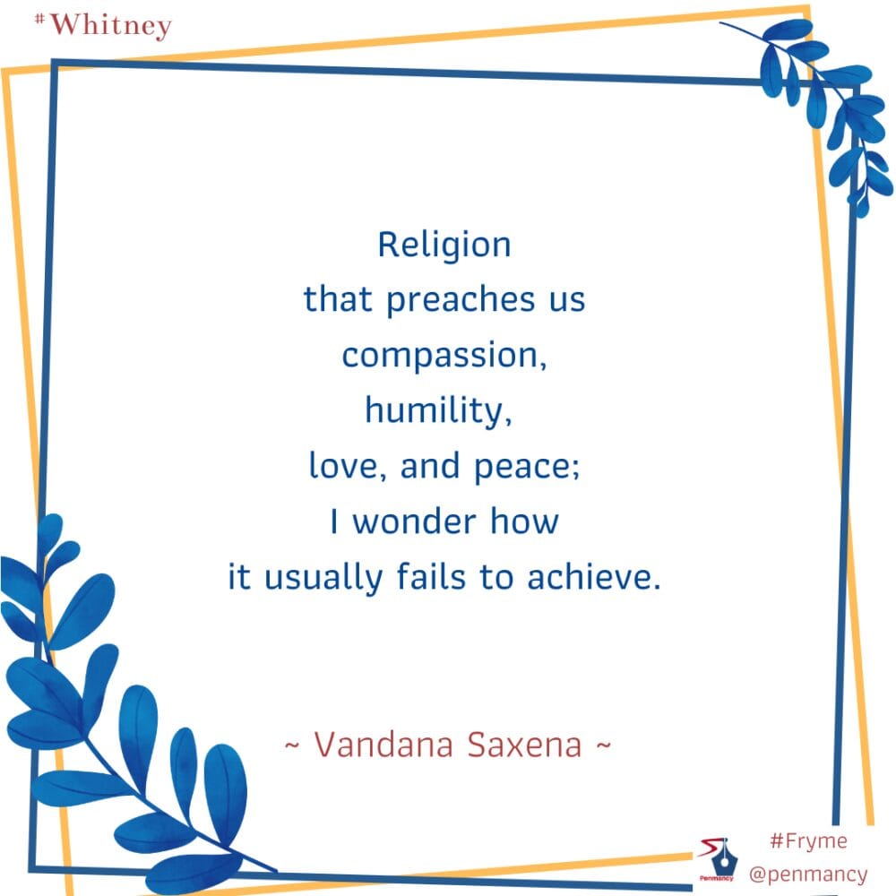 Prose & Poetry - Winning Entries by - Vandana's Pen